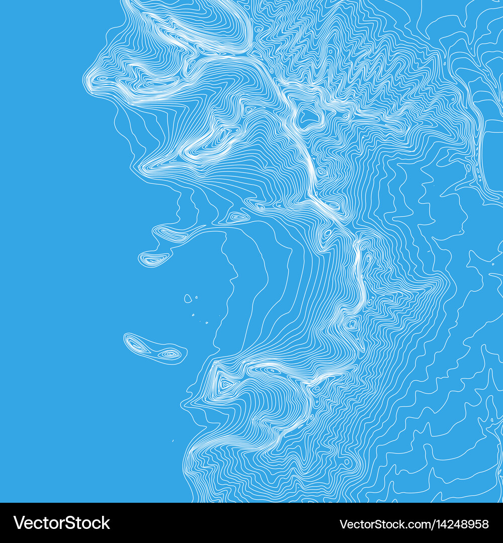 Abstract earth relief map generated Royalty Free Vector