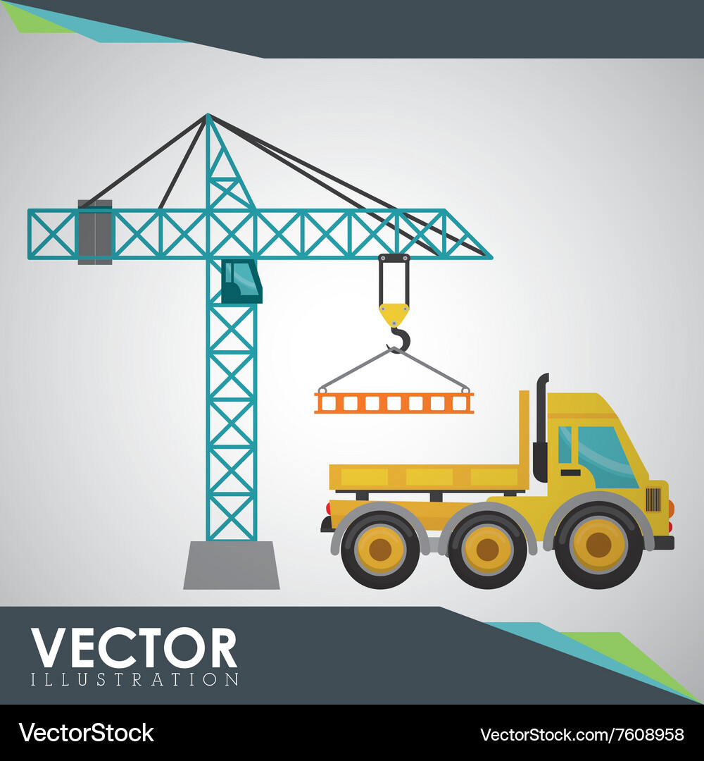 Construction and industry design Royalty Free Vector Image