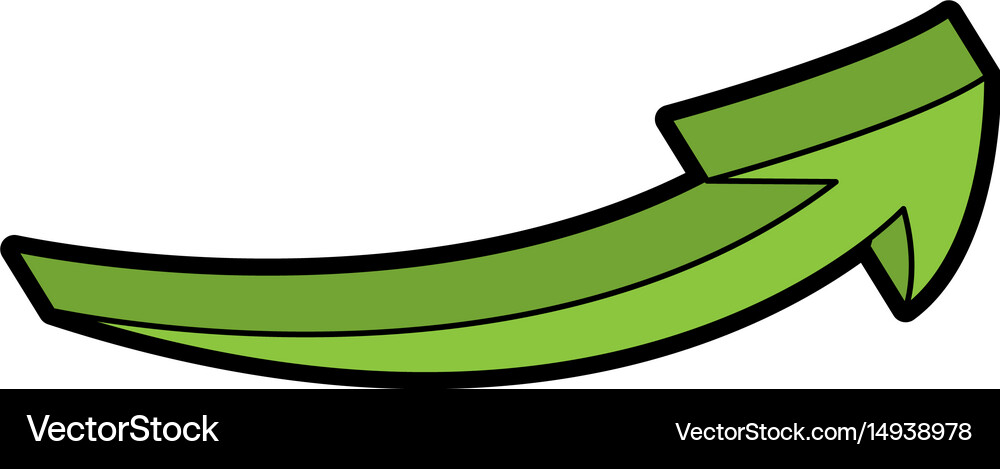 Arrow increase isolated icon Royalty Free Vector Image - VectorStock