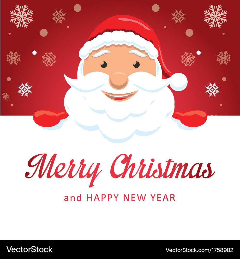 Merry Christmas Santa Claus Royalty Free Vector Image