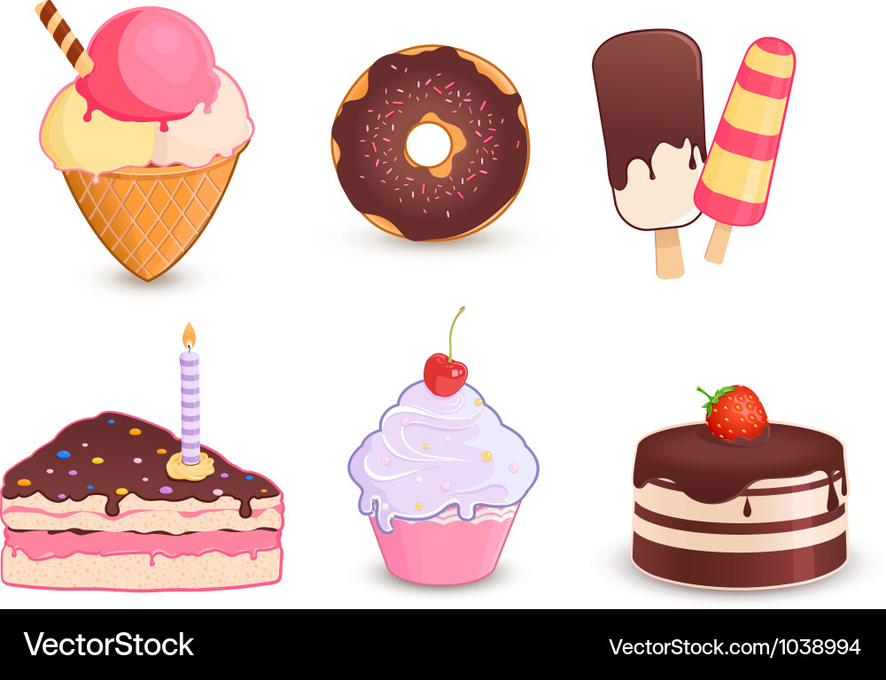 Dessert Royalty Free Vector Image - VectorStock