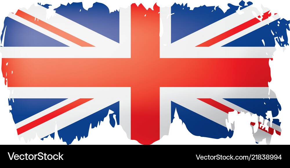 United kingdom flag Royalty Free Vector Image - VectorStock