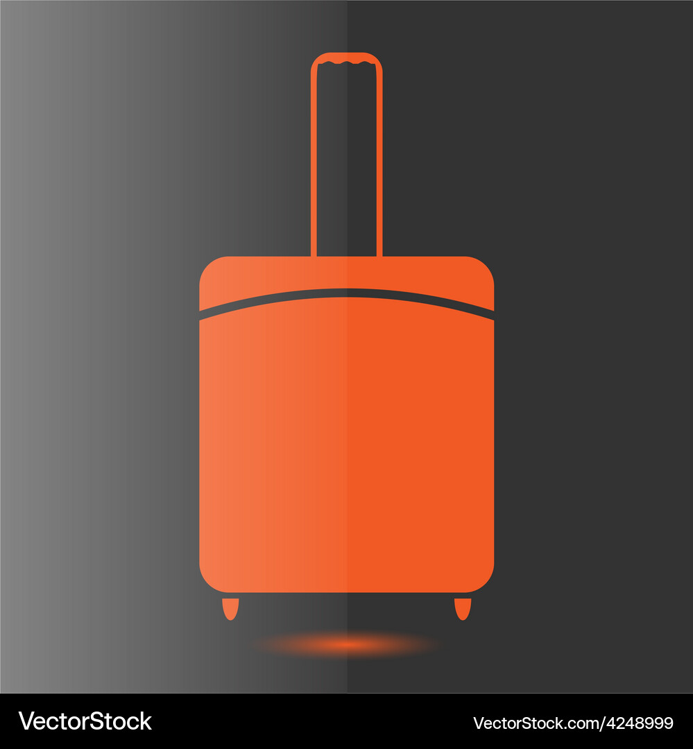 Icon suitcase Royalty Free Vector Image - VectorStock