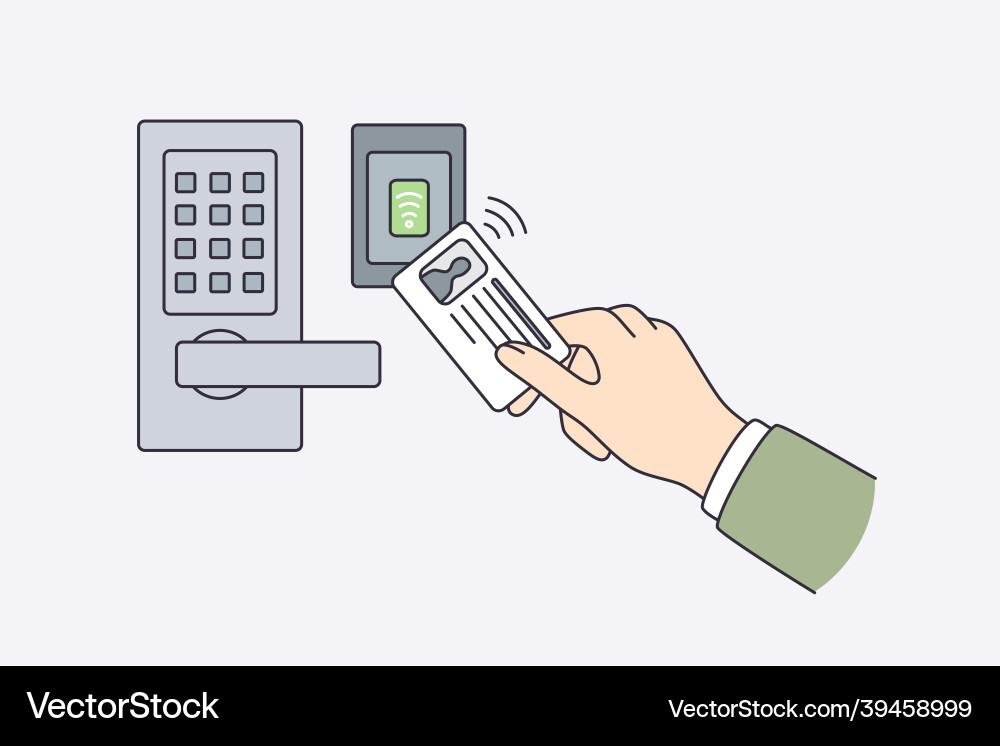 Security id card and safety concept Royalty Free Vector