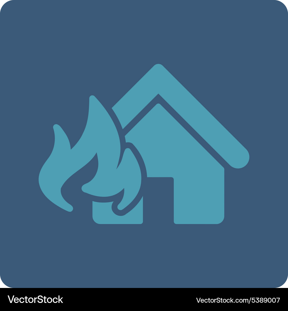 Fire damage icon Royalty Free Vector Image - VectorStock