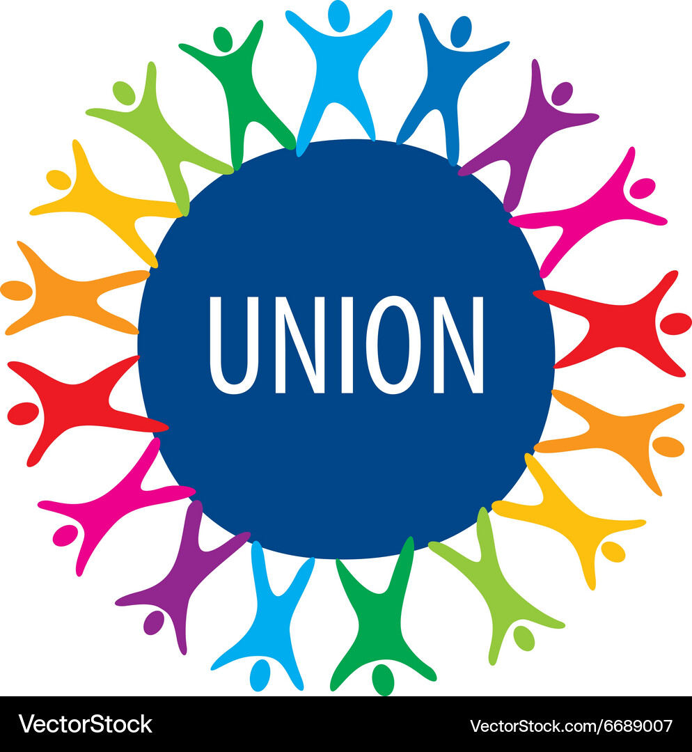 Logo union people Royalty Free Vector Image - VectorStock