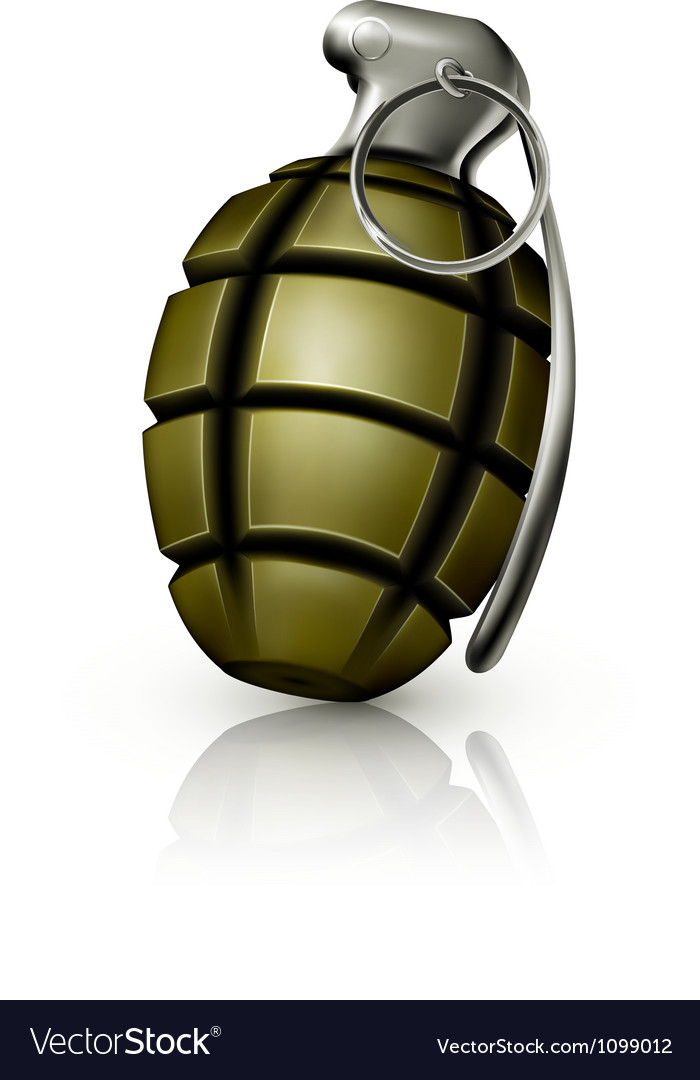 Hand grenade Royalty Free Vector Image - VectorStock