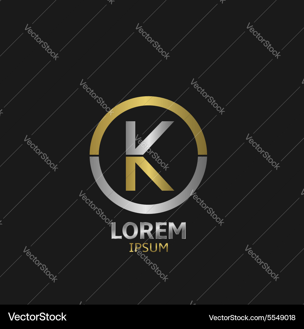 Letter k Royalty Free Vector Image - VectorStock