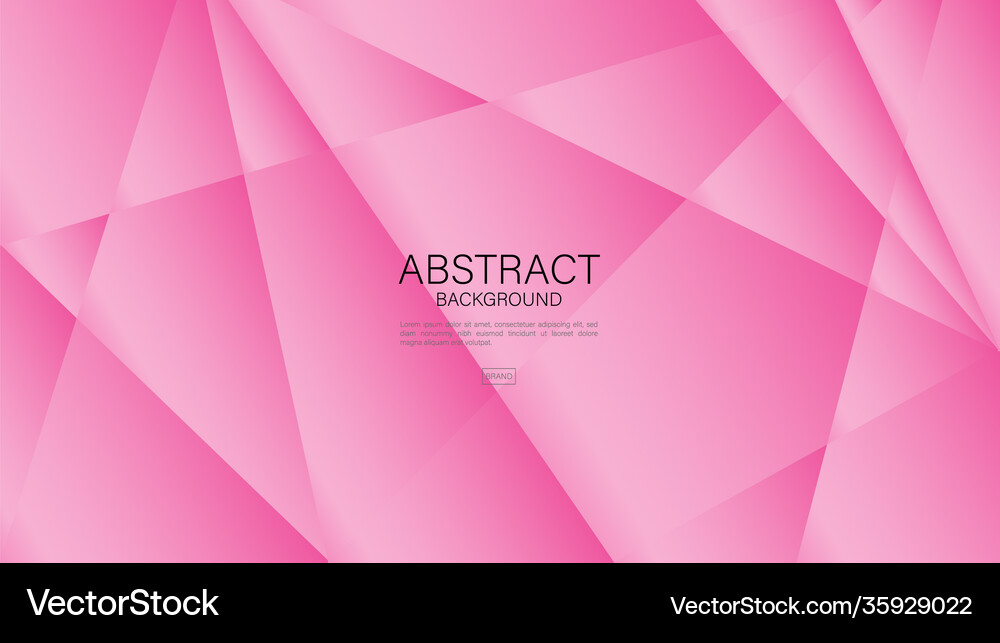 Pink abstract background polygon geometric Vector Image