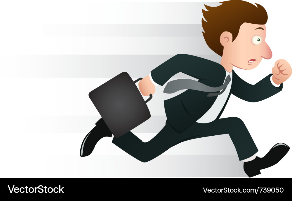 I am late Royalty Free Vector Image - VectorStock