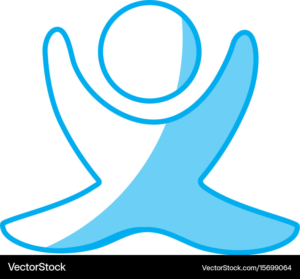 Abstract human figure design Royalty Free Vector Image