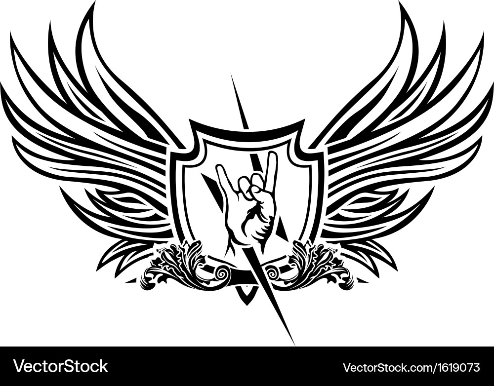Symbol of rock n roll Royalty Free Vector Image