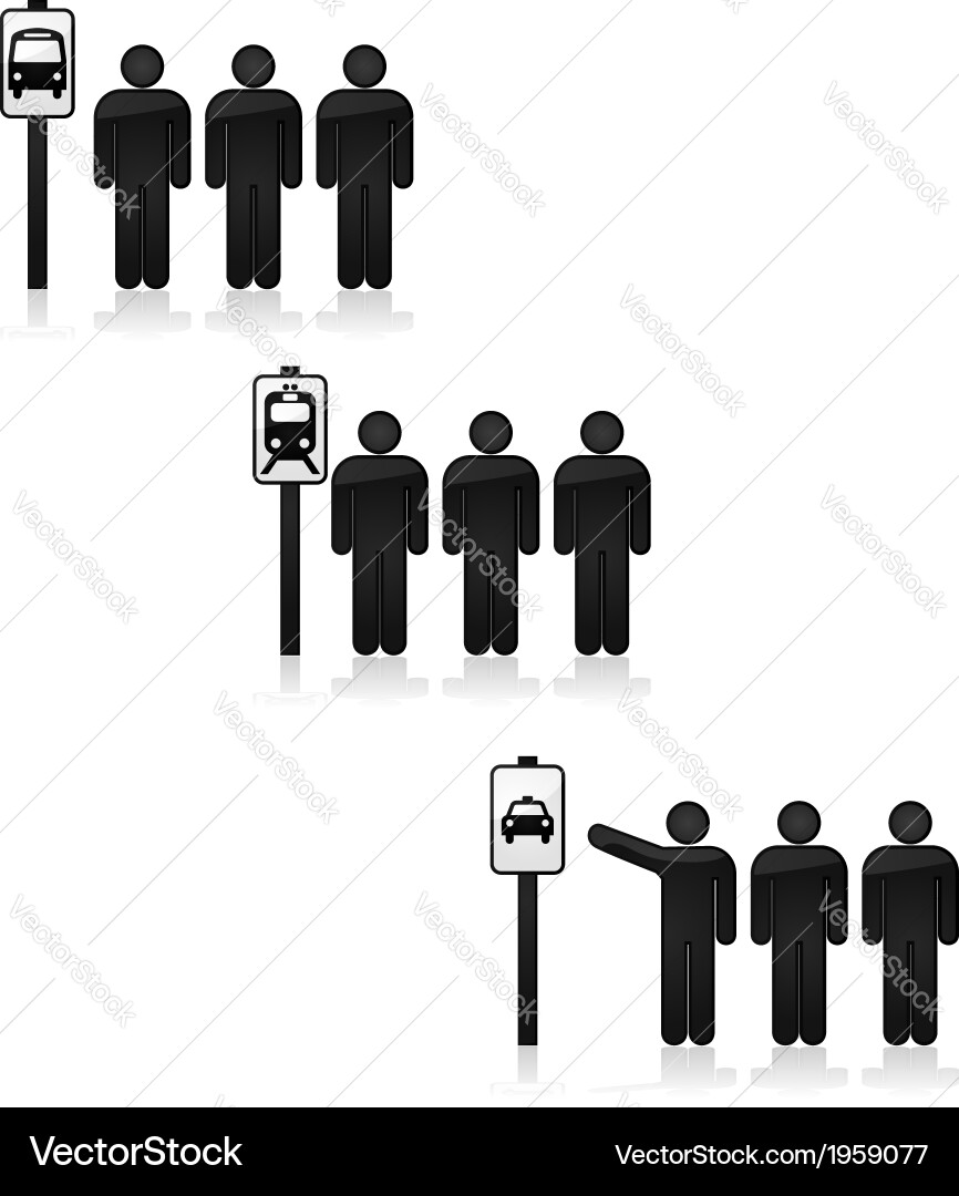 Transit stop Royalty Free Vector Image - VectorStock