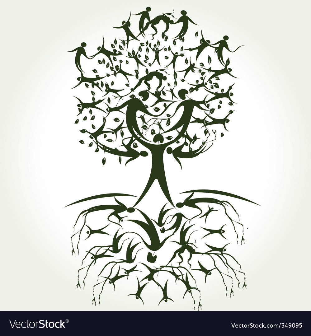 Abstract tree Royalty Free Vector Image - VectorStock