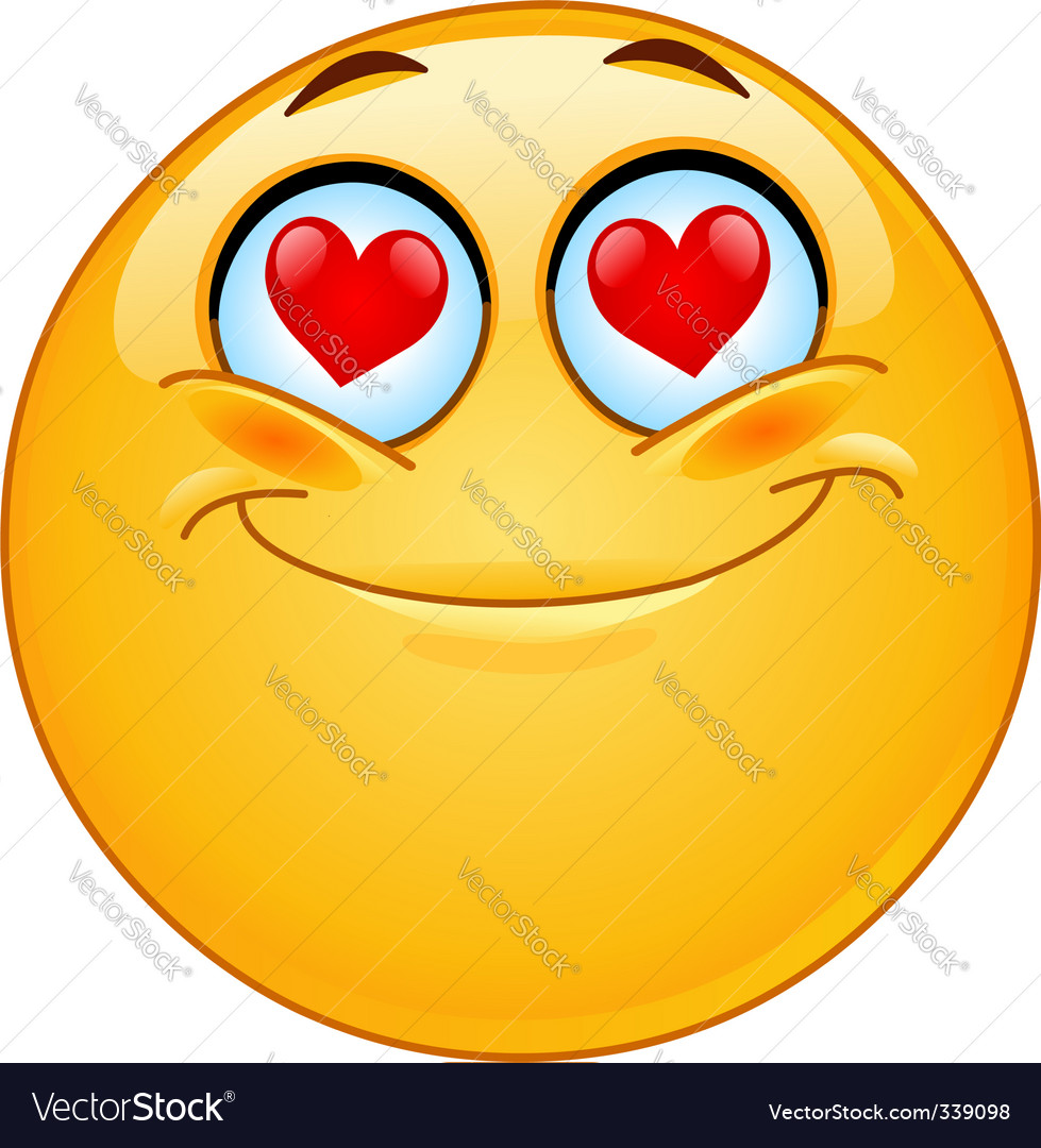 In love emotion Royalty Free Vector Image - VectorStock