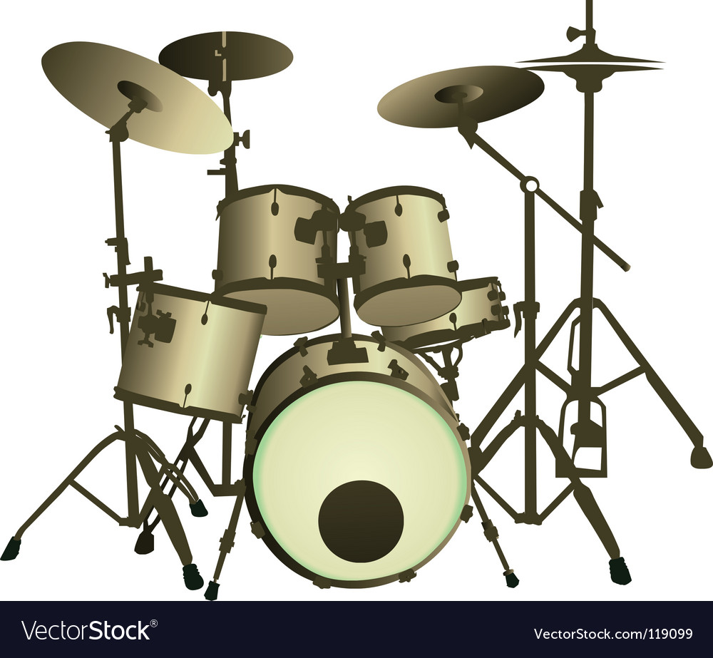 Drum kit Royalty Free Vector Image - VectorStock