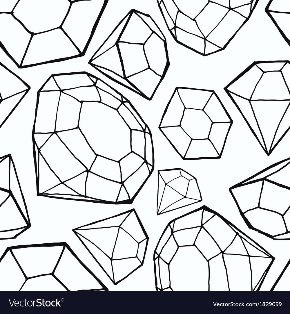 Seamless diamond pattern Royalty Free Vector Image