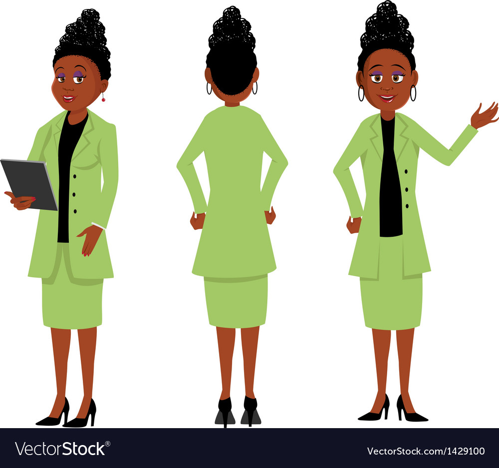 African businesswoman Royalty Free Vector Image African businesswoman Royalty Free Vector Image