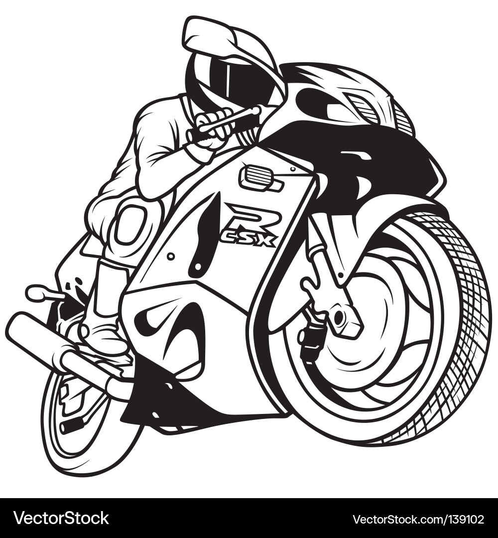 Motorcycle racing Royalty Free Vector Image - VectorStock