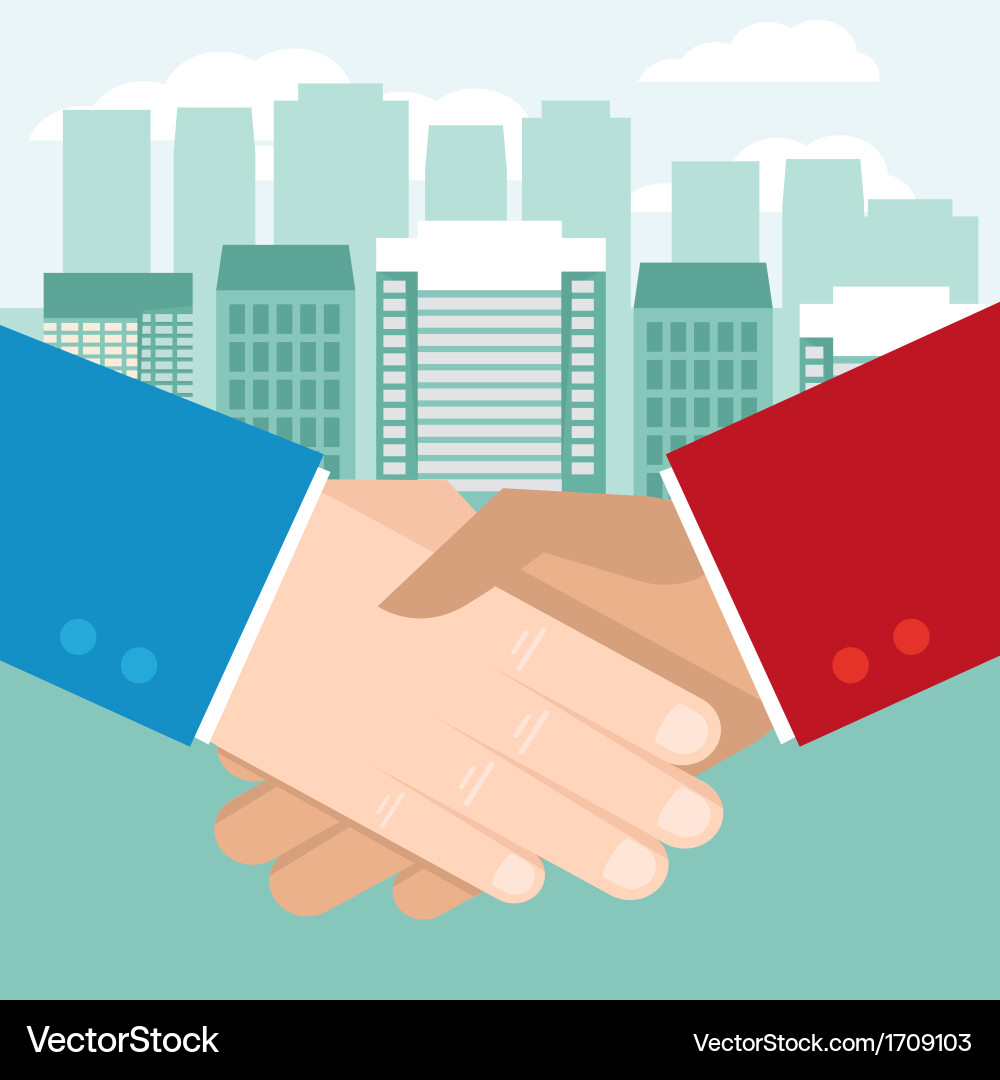 Business concept in flat style Royalty Free Vector Image