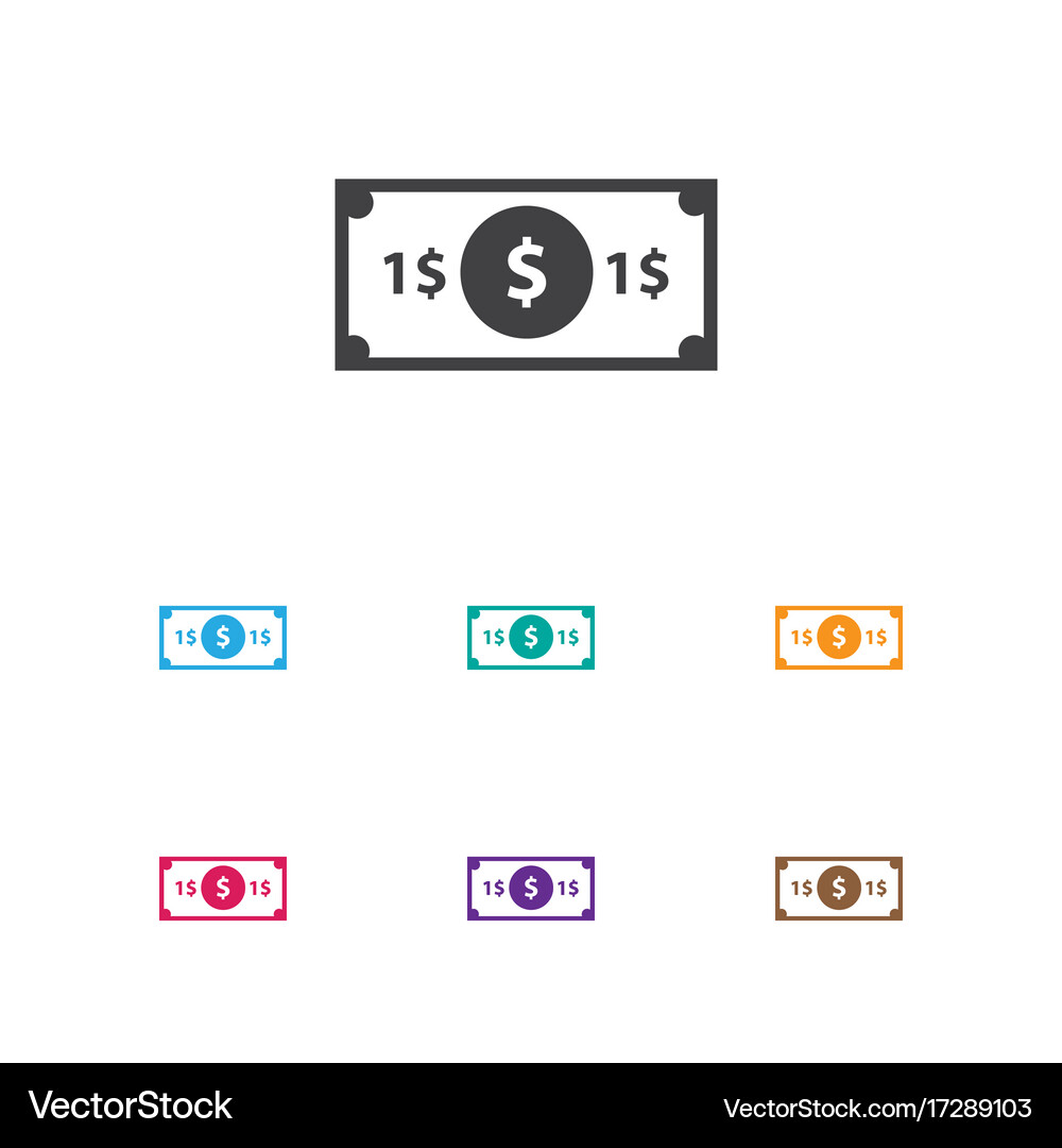 Trip symbol on dollar icon Royalty Free Vector Image