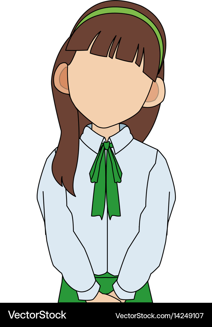 Young girl icon image Royalty Free Vector Image