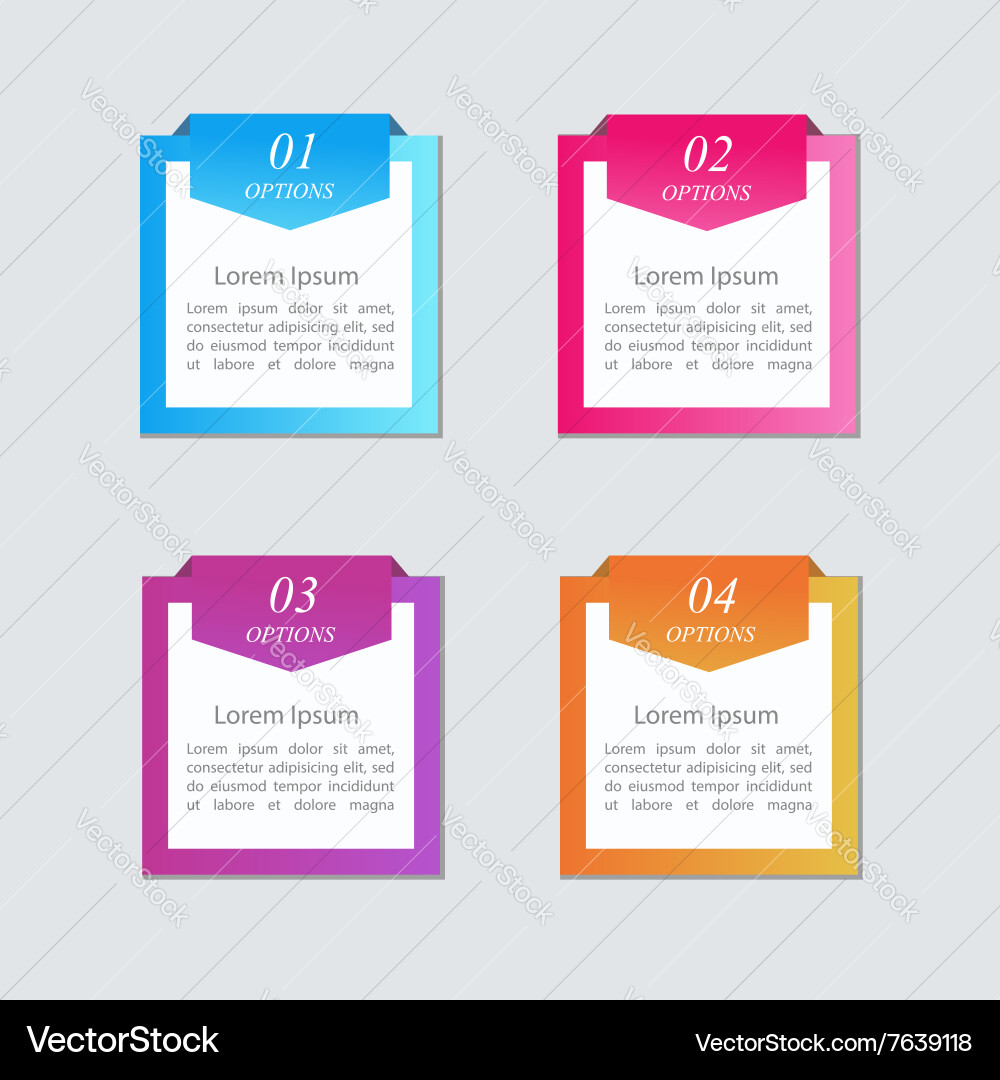 Infographic Text box Royalty Free Vector Image