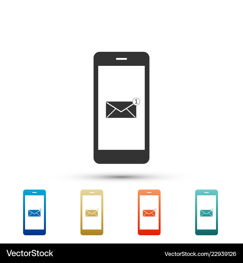Received message concept new email notification Vector Image