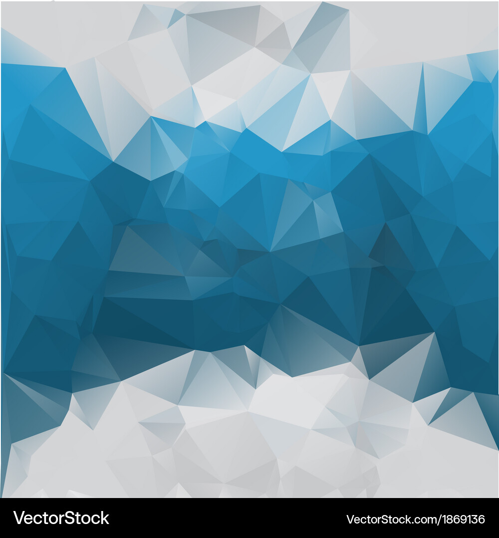 Blue-gray background polygonal Royalty Free Vector Image