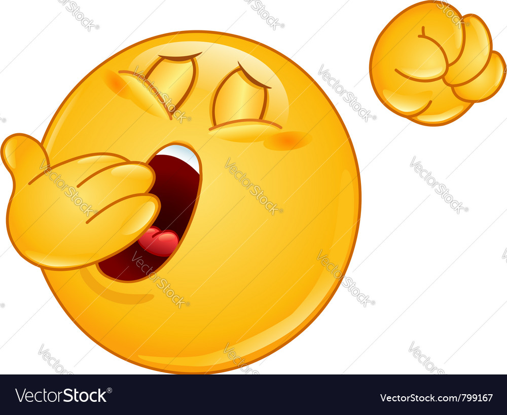 Yawn emoticon Royalty Free Vector Image - VectorStock