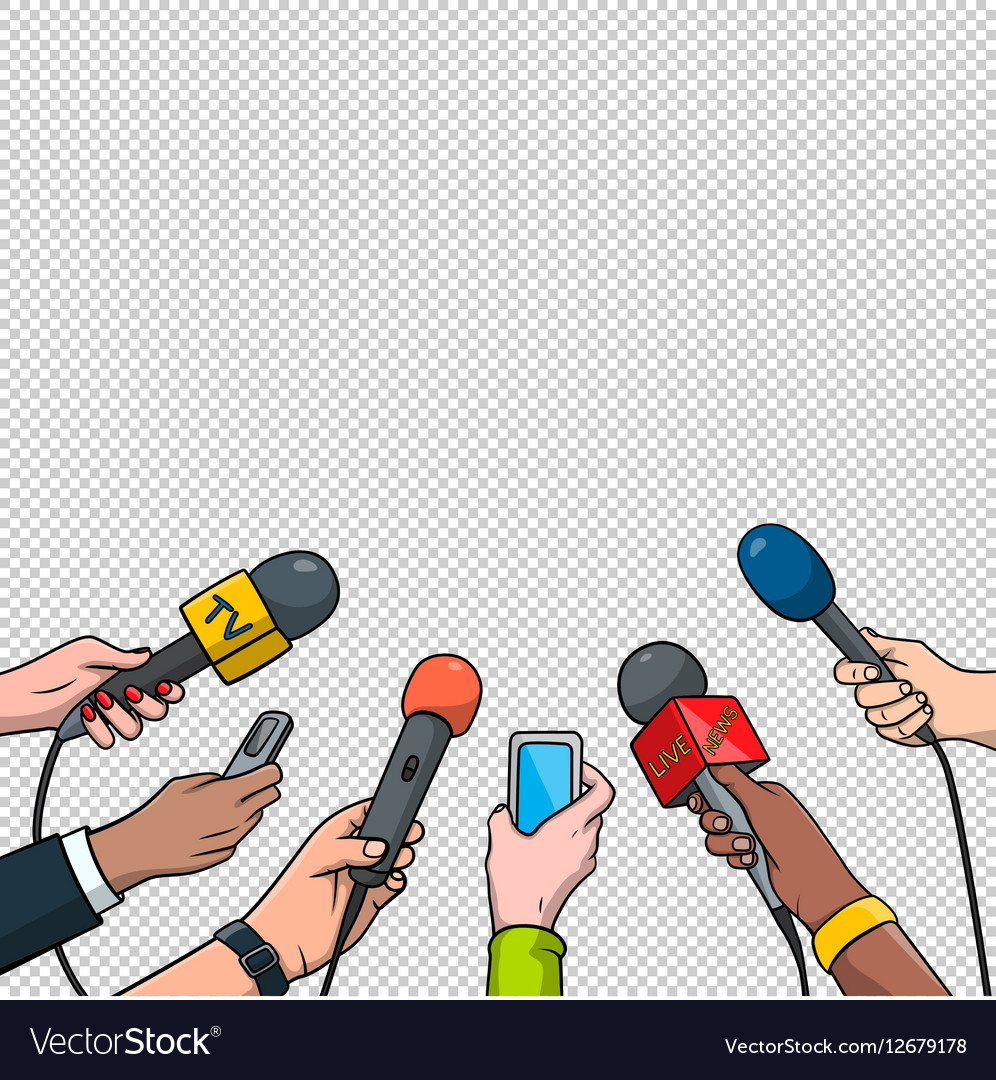 Journalism concept in pop art Royalty Free Vector Image