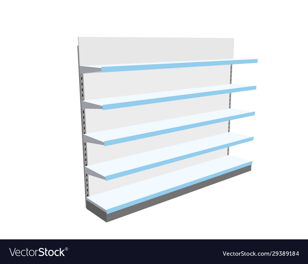 Empty showcase 3d Royalty Free Vector Image - VectorStock