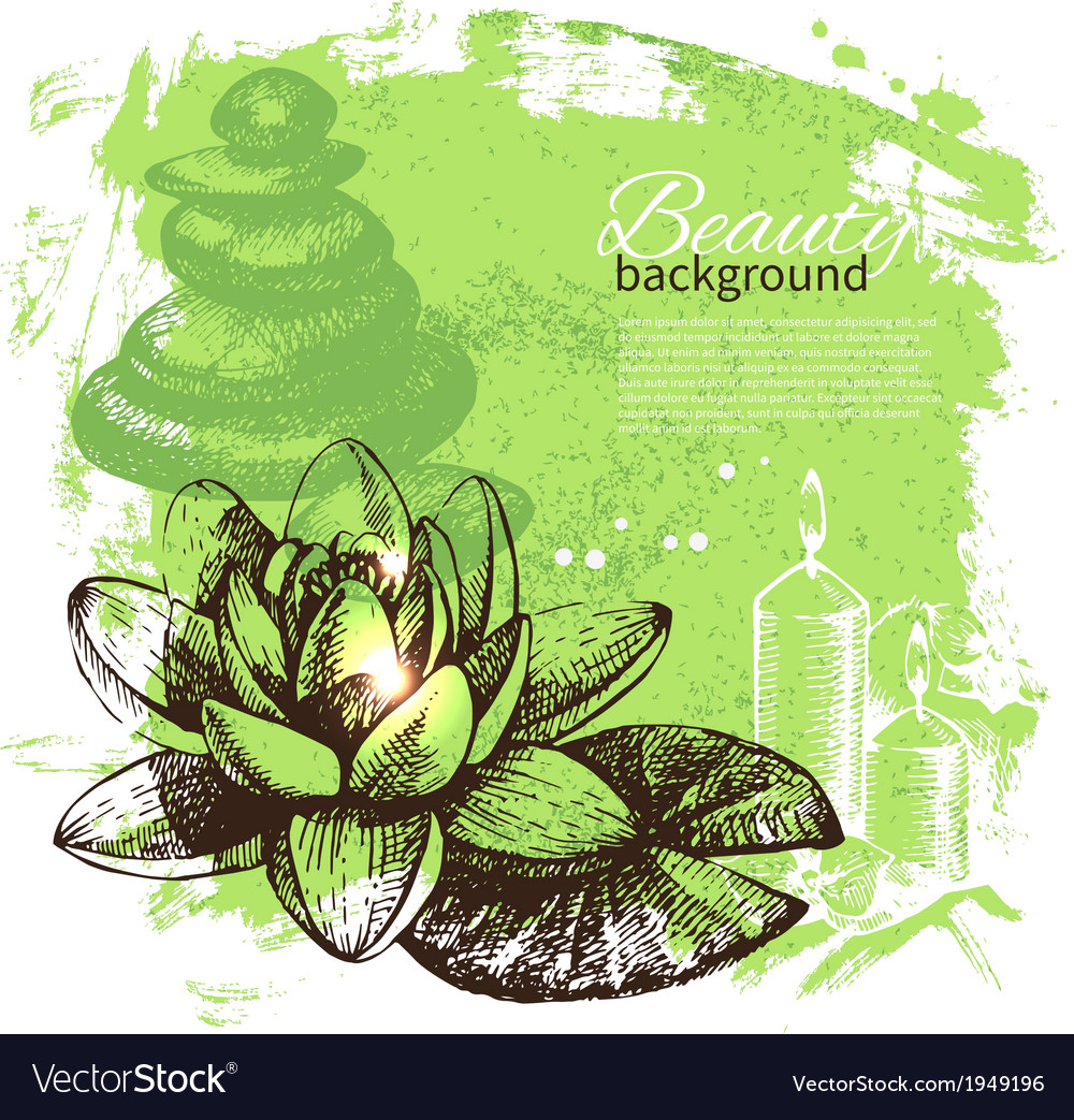 Spa background Royalty Free Vector Image - VectorStock