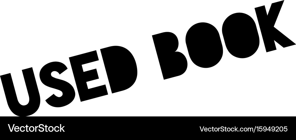 Used book rubber stamp Royalty Free Vector Image