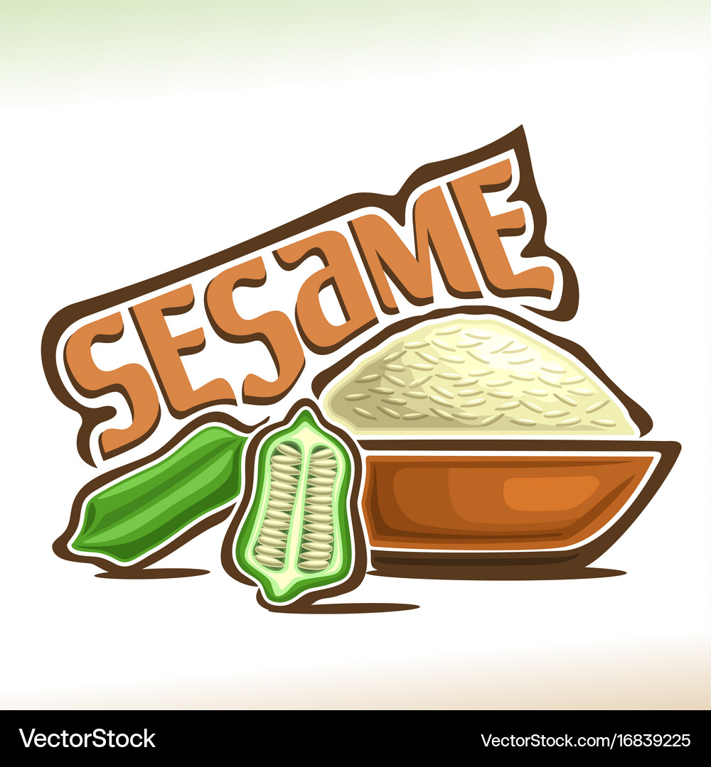 Sesame Royalty Free Vector Image - VectorStock