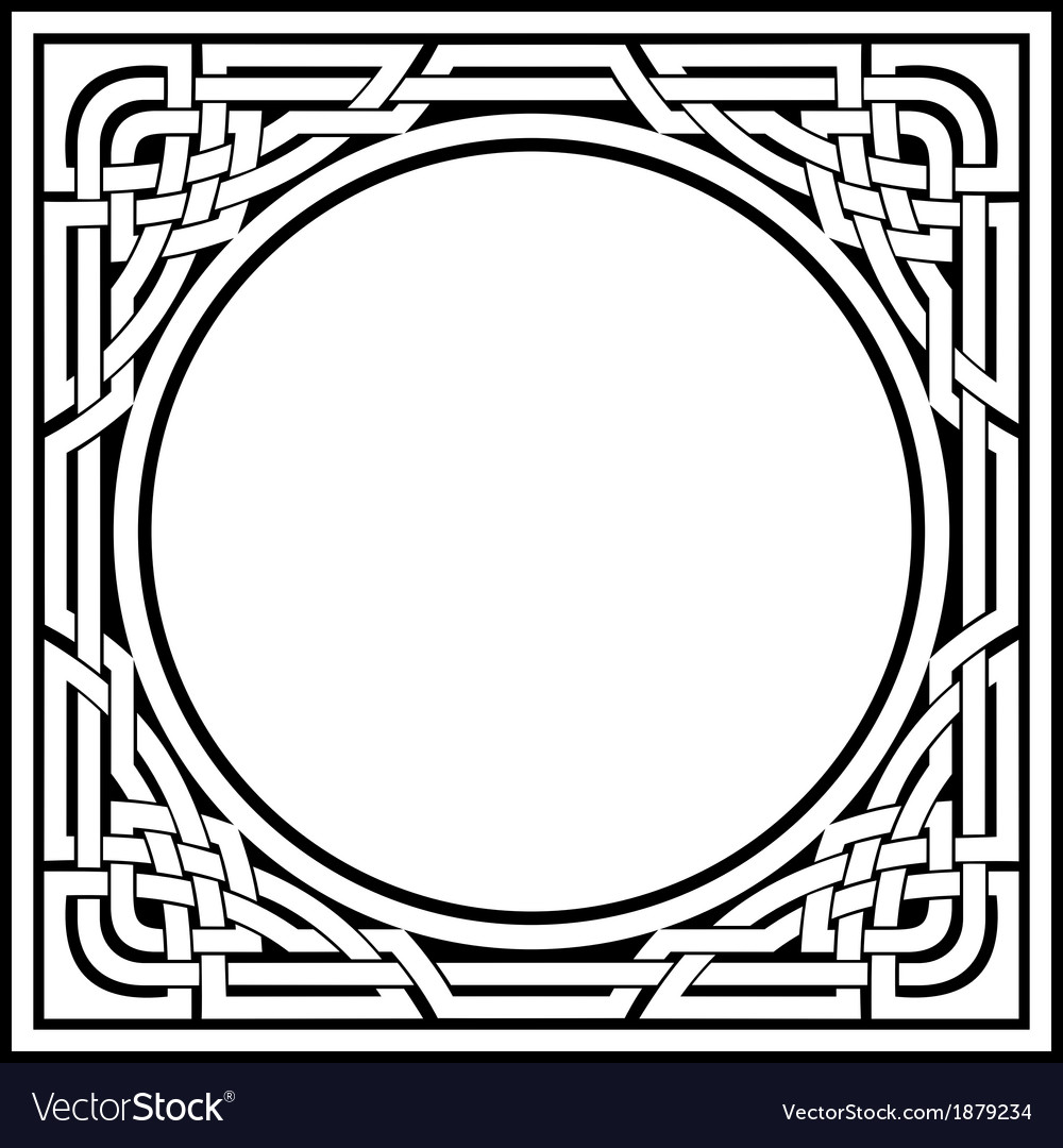 Celtic frame Royalty Free Vector Image - VectorStock
