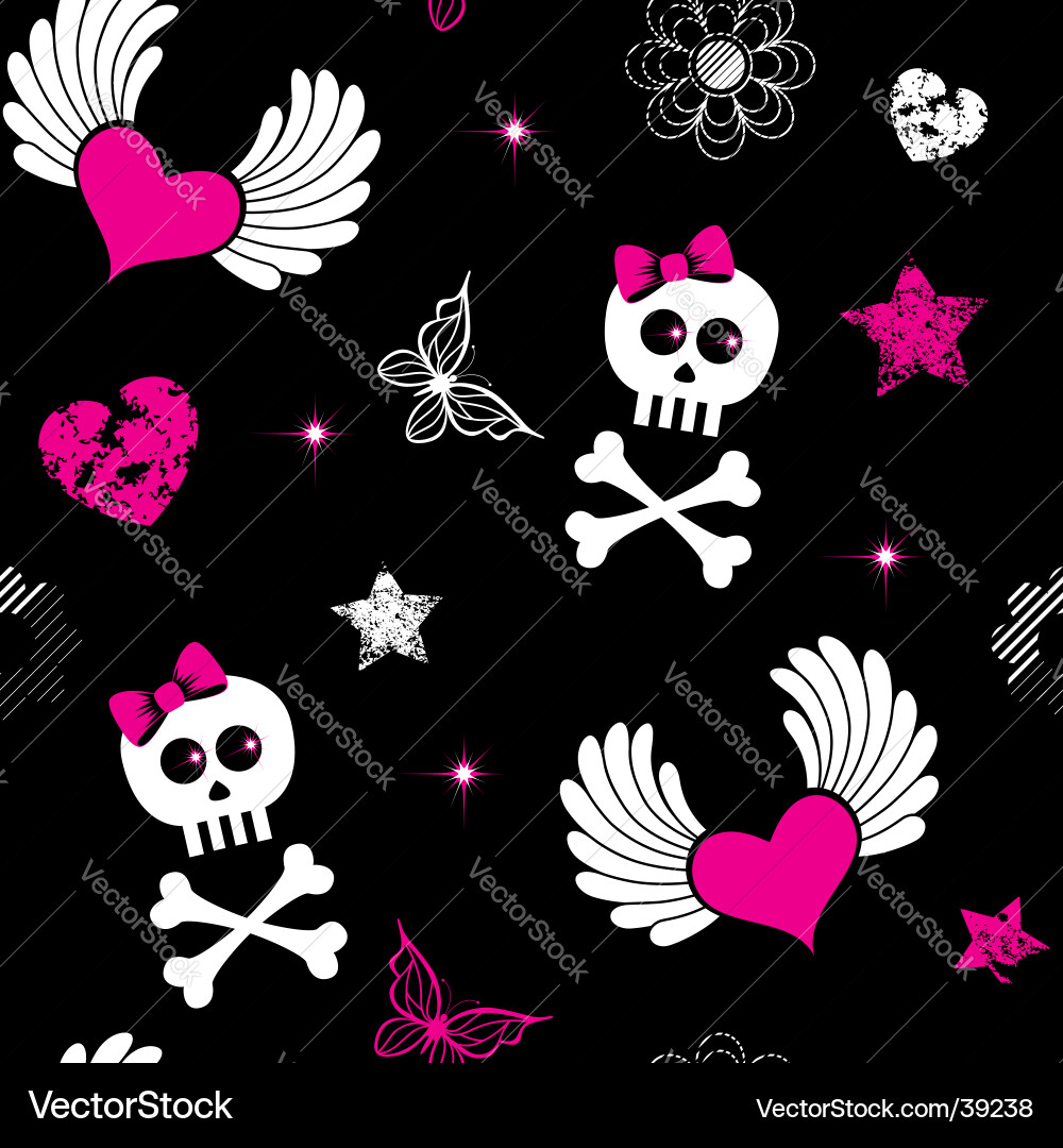 Emo symbols background Royalty Free Vector Image