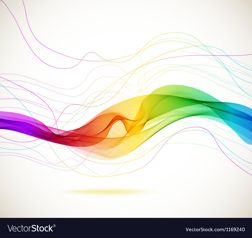 Abstract Color Wave Royalty Free Vector Image Vectorstock