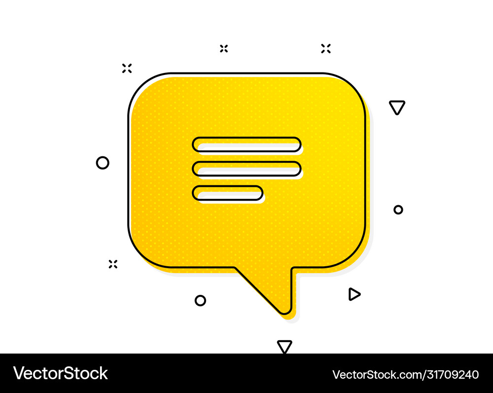 Text message icon chat comment sign speech Vector Image