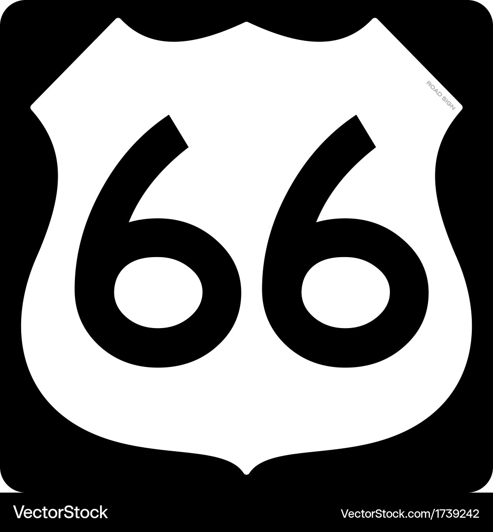 Route 66 Symbol Vector Image by nikdoorg - Image #1739242 - VectorStock