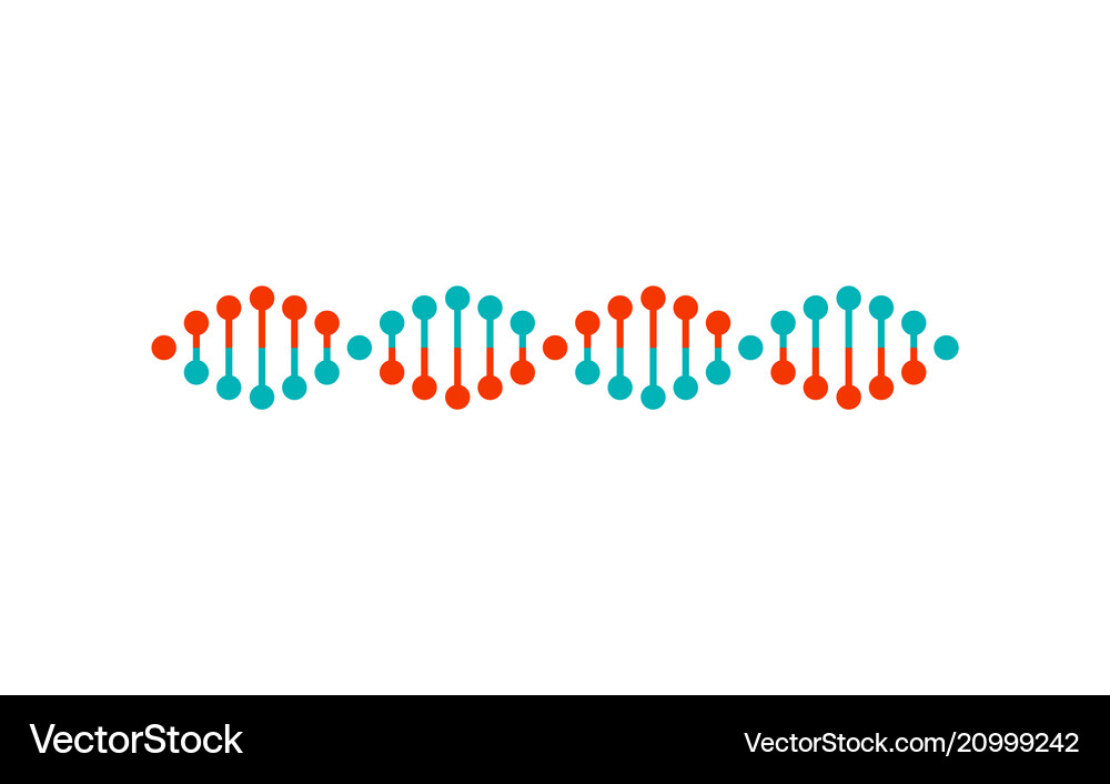 Dna structure colorful poster Royalty Free Vector Image