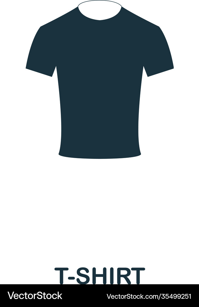 T-shirt icon flat style icon design ui Royalty Free Vector