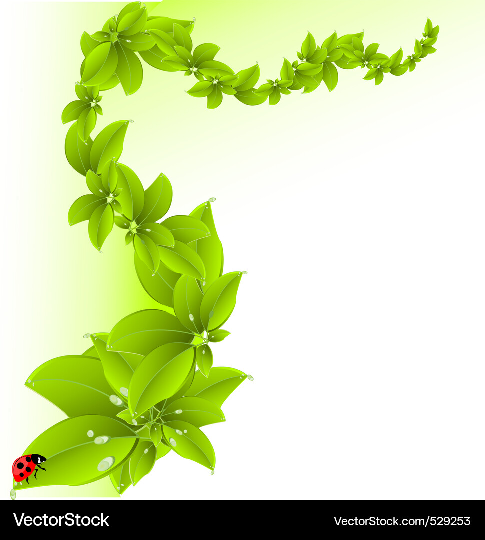 Ecology border Royalty Free Vector Image - VectorStock
