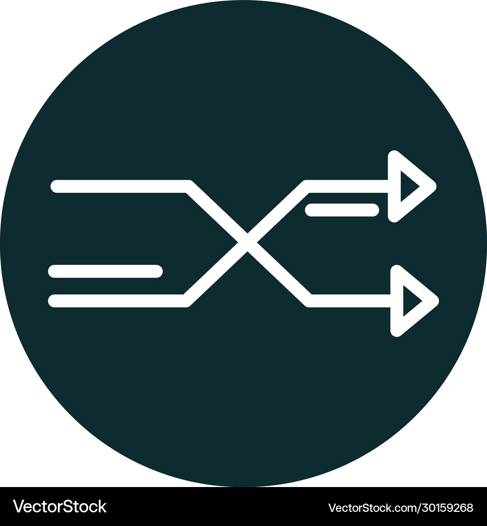 Digital connection sound block style icon Vector Image