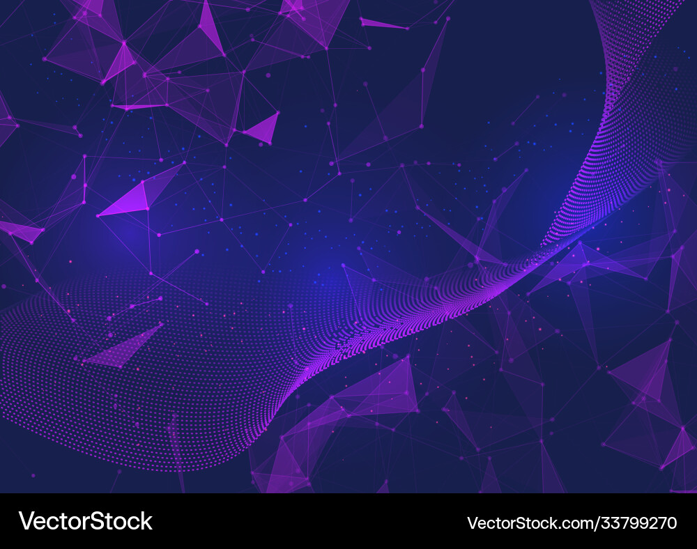 Abstract network communications background Vector Image