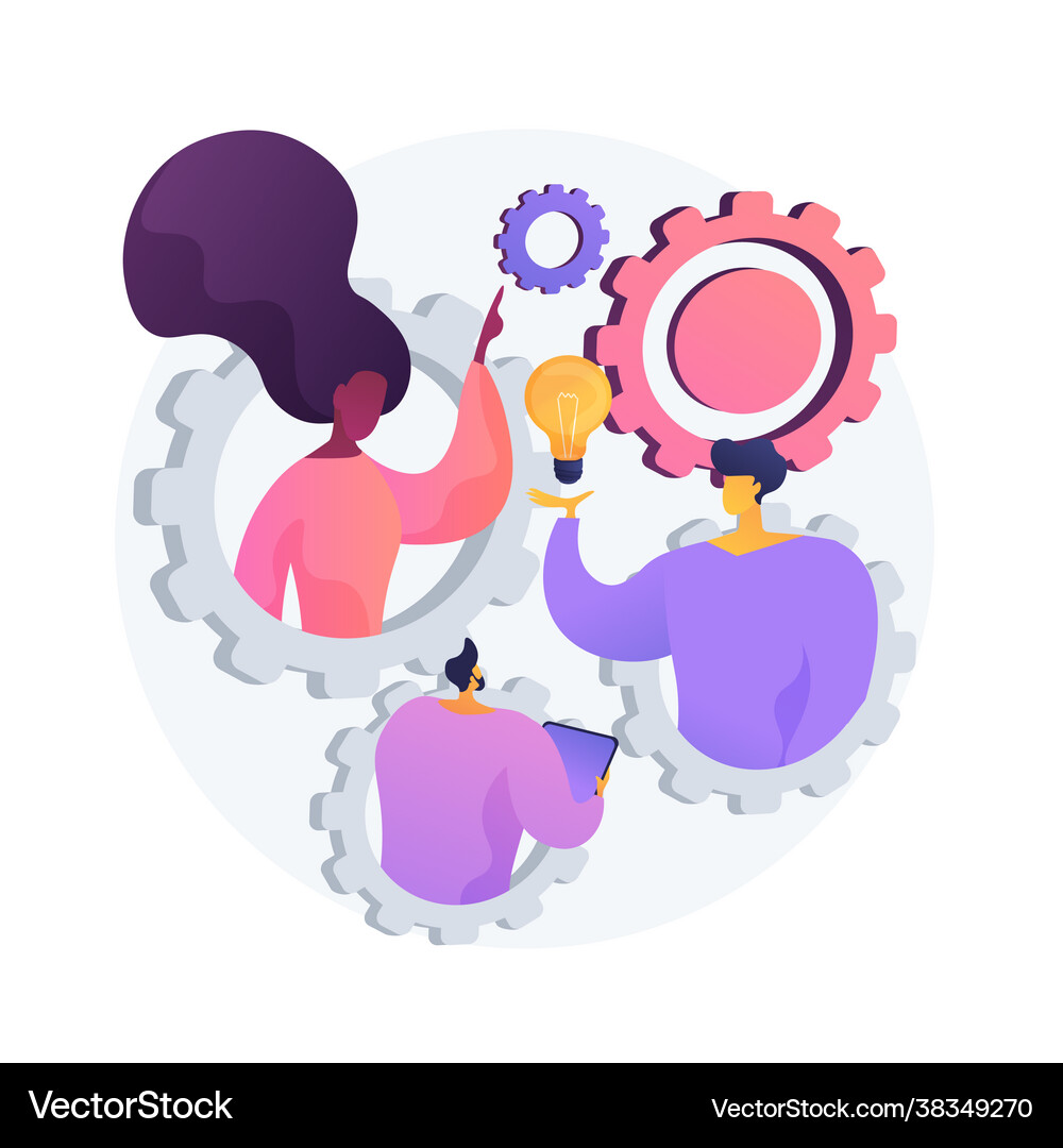 Team building exercise concept metaphor Royalty Free Vector