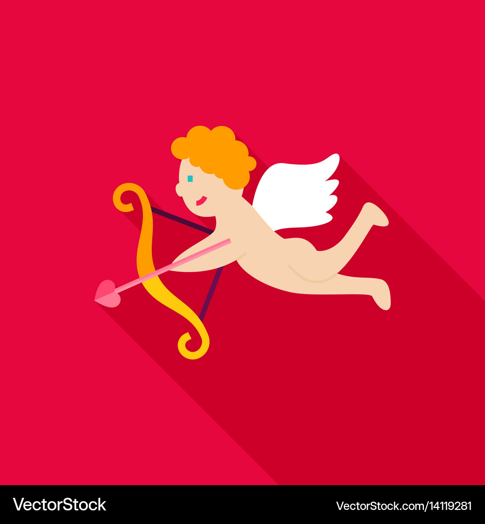 Cupid flat icon Royalty Free Vector Image - VectorStock