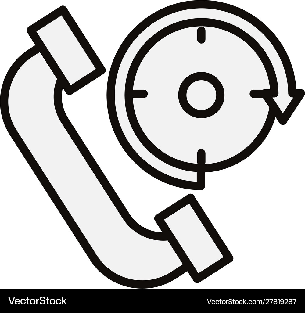Isolated vintage phone icon design Royalty Free Vector Image