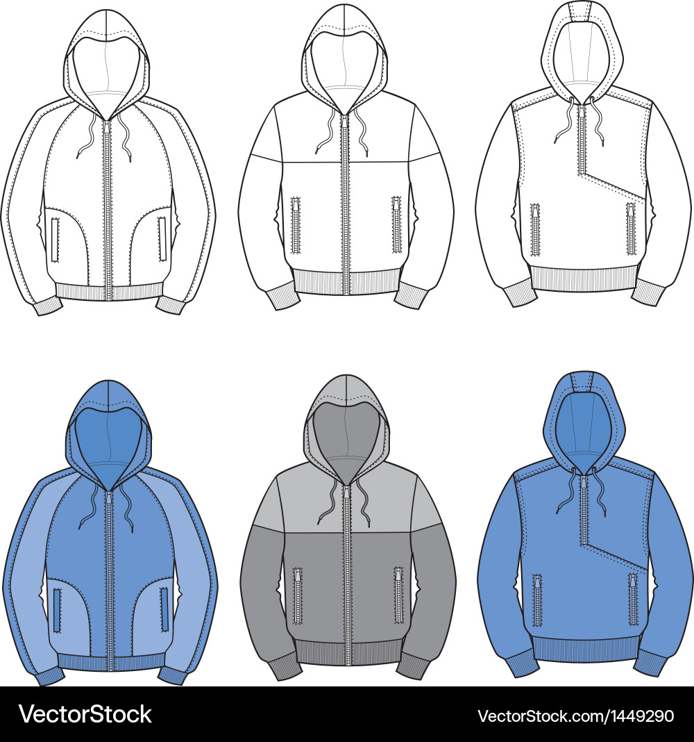 Hoodies Royalty Free Vector Image - VectorStock