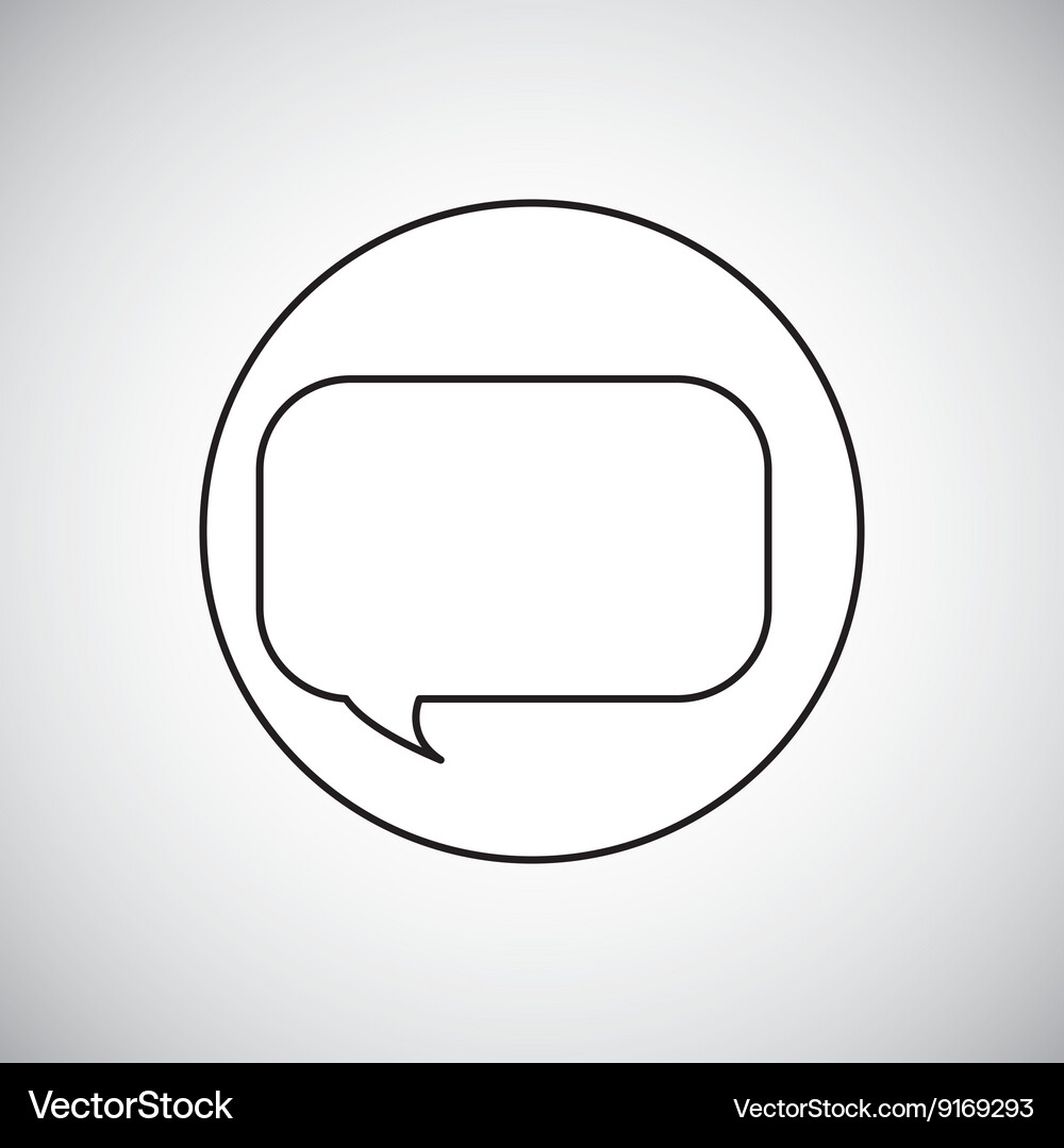 Communication design bubble icon colorful design Vector Image